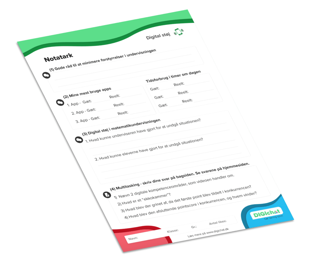 Tema: Digital støj - DIGIchat - Gør læring sjovt